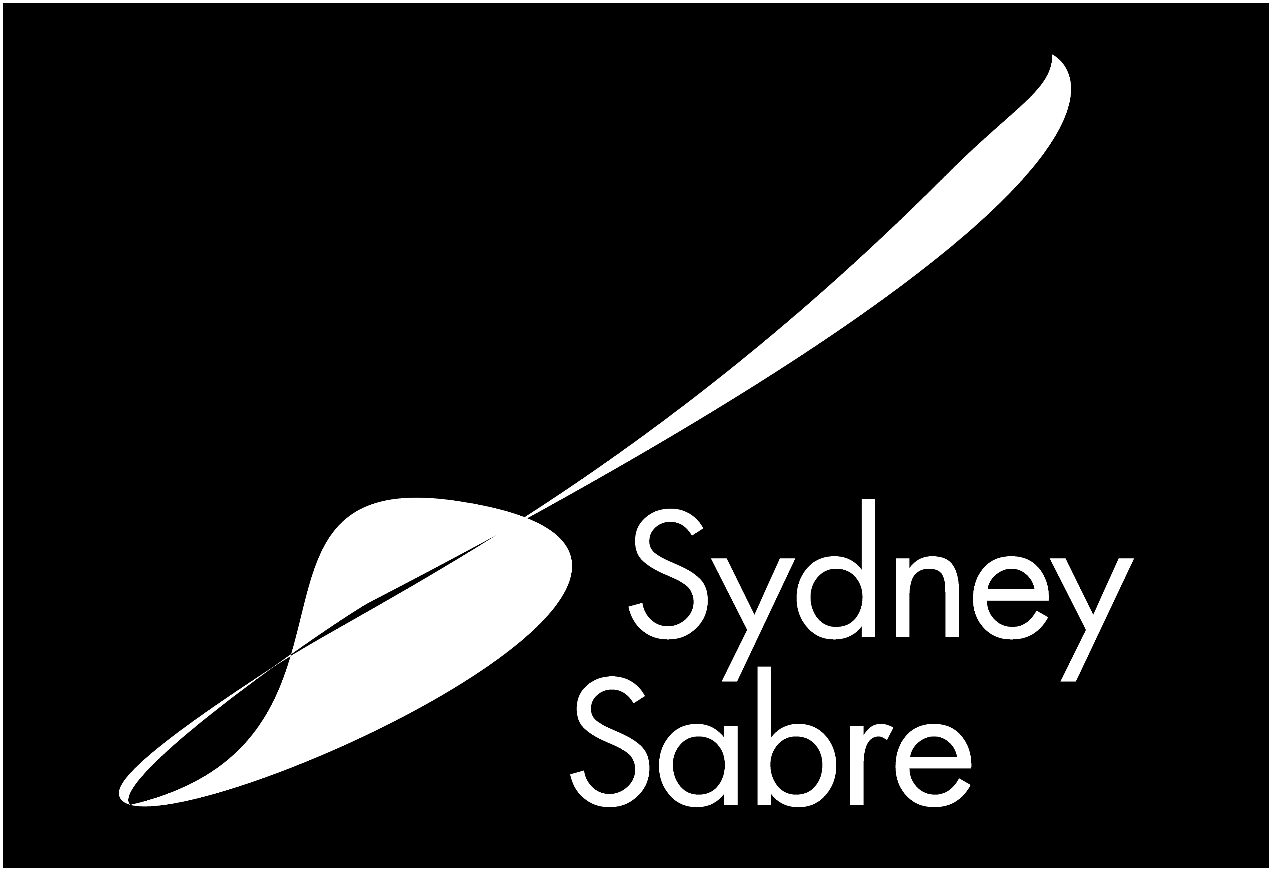 2019 logo black outline – Sydney Sabre